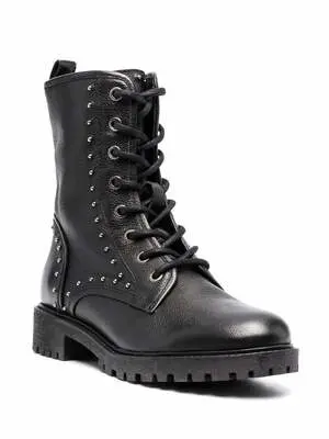 Geox 45mm Stud-embellished Lace-up Boots