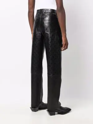 MARINE SERRE Crescent-moon Print Trousers