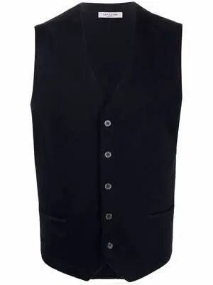 FILERIA Knitted Sweater Vest - Blue