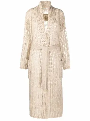 UMA WANG Open-knit Long Cardigan