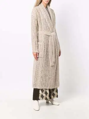 UMA WANG Open-knit Long Cardigan