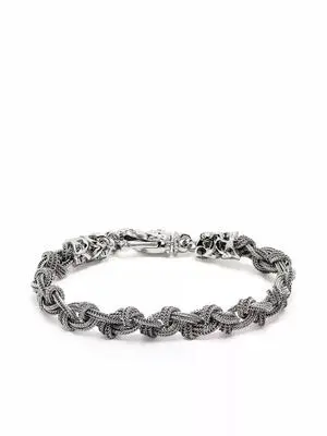 Emanuele Bicocchi Braided Knot Bracelet - Silver
