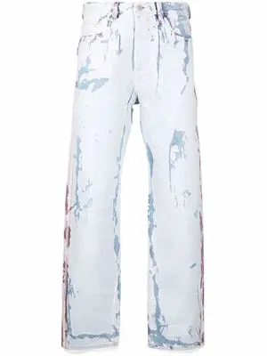DIESEL® Straight-leg Jeans With Distressed Details