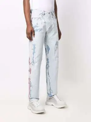 DIESEL® Straight-leg Jeans With Distressed Details