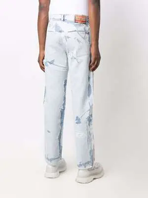 DIESEL® Straight-leg Jeans With Distressed Details