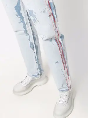 DIESEL® Straight-leg Jeans With Distressed Details