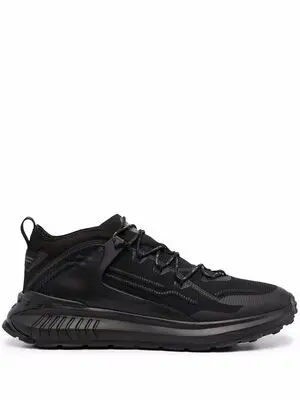 TOD'S Leather & Mesh Panelling Lace-up Sneakers