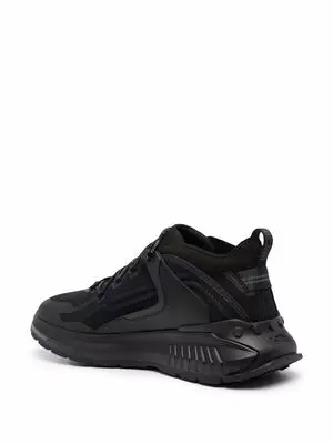 TOD'S Leather & Mesh Panelling Lace-up Sneakers