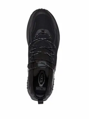 TOD'S Leather & Mesh Panelling Lace-up Sneakers