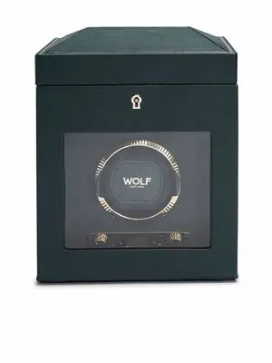 Wolf Single Watch Winder - Green