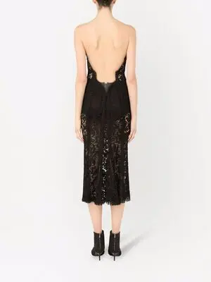 Dolce & Gabbana Sleeveless Tulle Midi Dress