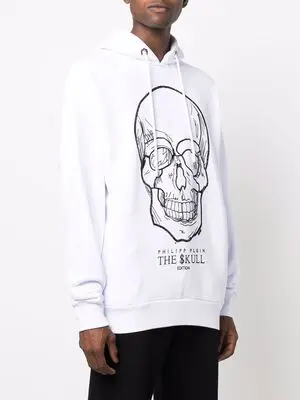Philipp Plein Crystal-skull Pullover Hoodie