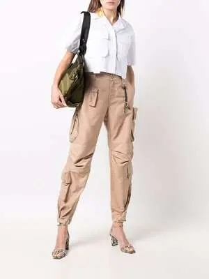 DIESEL® Cotton-linen Twill Cargo Pants