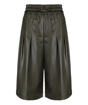 3.1 Phillip Lim Vegan Leather Box-pleat Culottes