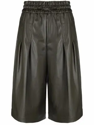 3.1 Phillip Lim Vegan Leather Box-pleat Culottes