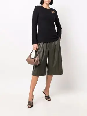3.1 Phillip Lim Vegan Leather Box-pleat Culottes