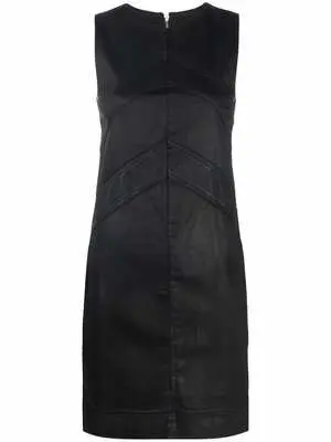 DIESEL® Coated Sleeveless Mini Dress - Black