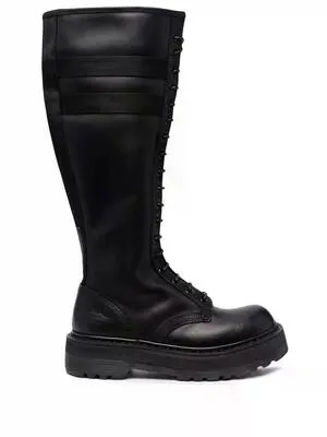 Premiata Striped Knee-high Boots