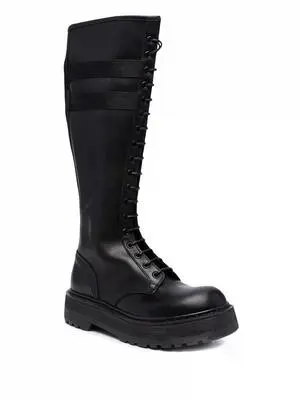 Premiata Striped Knee-high Boots