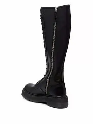 Premiata Striped Knee-high Boots