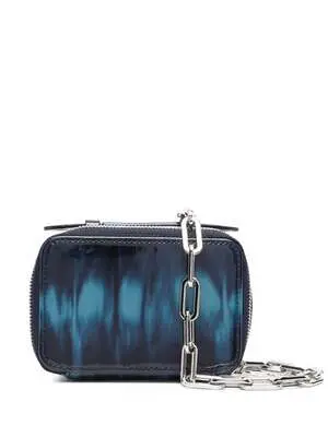 DIESEL Tie Dye-print Glossy Purse - Blue