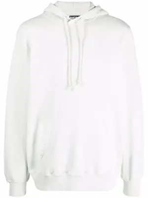 DIESEL® Embroidered Hoodie - Grey