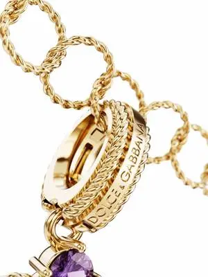 Dolce & Gabbana Rainbow Alphabet B Multi-stone Pendant