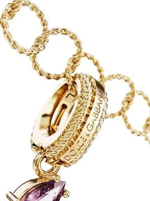 Dolce & Gabbana Rainbow Alphabet M Multi-stone Pendant
