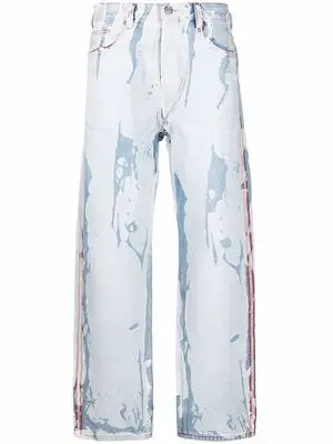 DIESEL® Peel-off Effect Straight-leg Jeans