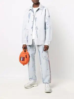 DIESEL® Peel-off Effect Straight-leg Jeans