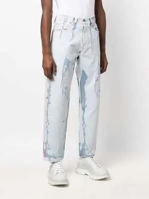 DIESEL® Peel-off Effect Straight-leg Jeans