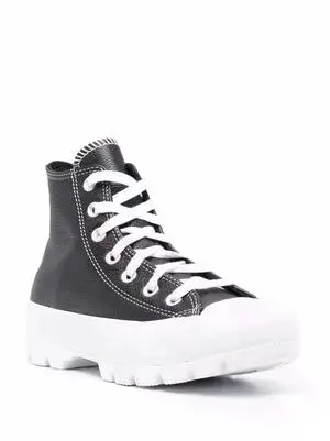 CONVERSE Logo-patch Lugged Leather Trainers