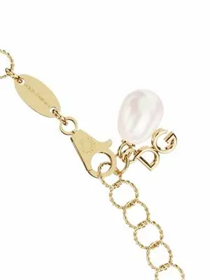 Dolce & Gabbana 18kt Yellow Pearl-embellished Bracelet