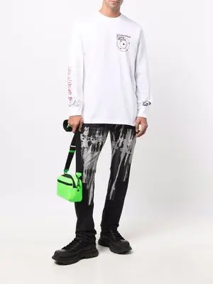 DIESEL® D-kras Slim-fit Jeans With Graphic Print