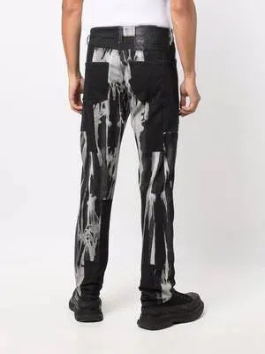 DIESEL® D-kras Slim-fit Jeans With Graphic Print