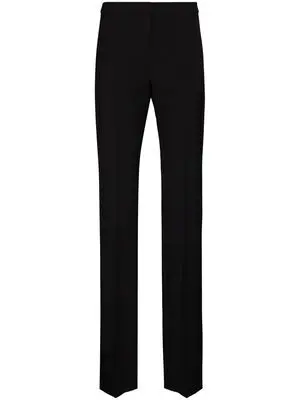 Alexander McQueen Straight-leg Wool Trousers - Black
