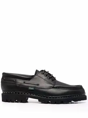 Paraboot Ridged Sole Boat Shoes - Blue