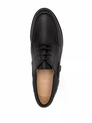 Paraboot Ridged Sole Boat Shoes - Blue