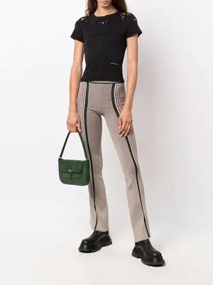 Eckhaus Latta Striped Flared Leggings