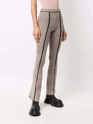 Eckhaus Latta Striped Flared Leggings