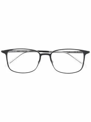 Montblanc Matte-effect Rectangle-frame Glasses - Black
