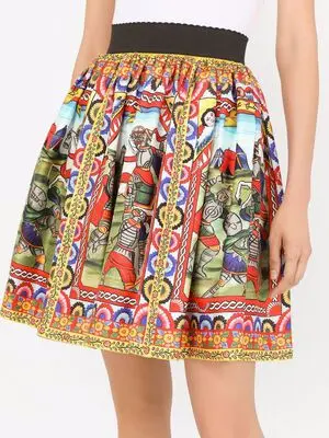 Dolce & Gabbana Graphic-print A-line Skirt