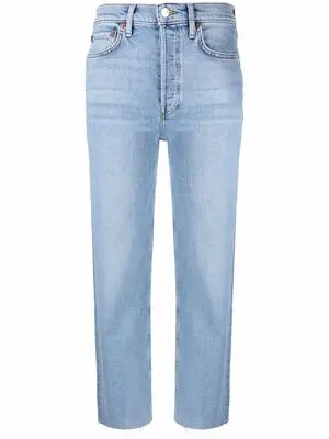 RE/DONE Mid-rise Straight-leg Jeans