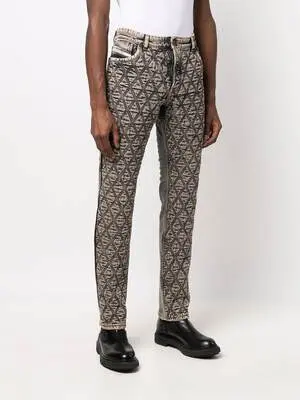 DIESEL® Diamond Embroidered Slim Fit Jeans