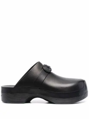 Ferragamo Round Toe Mules Clogs For Women