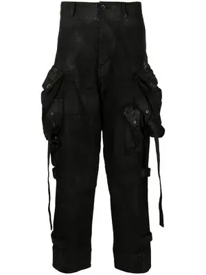 Julius Gas Mask Coated Cargo Pants In Black - 51% Off | Editorialist