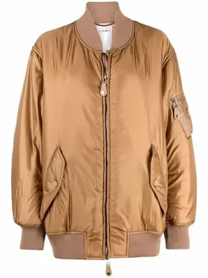 Stella McCartney Padded Bomber Jacket - Neutrals