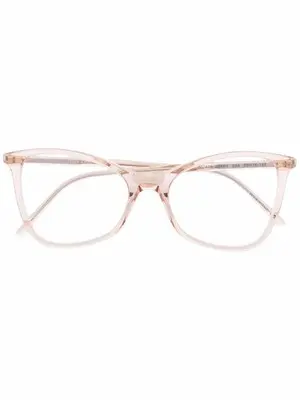 Saint Laurent Square Eyeglass Frames - Neutrals