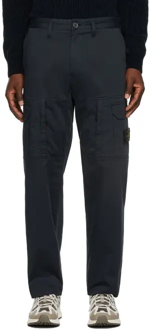 Stone Island Stone Island Navy Cotton Cargo Pants V0020 Navy Blue