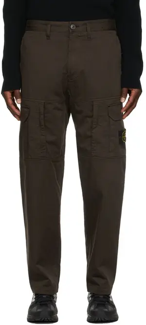 Stone Island Stone Island Navy Cotton Cargo Pants V0070 Dkbrn